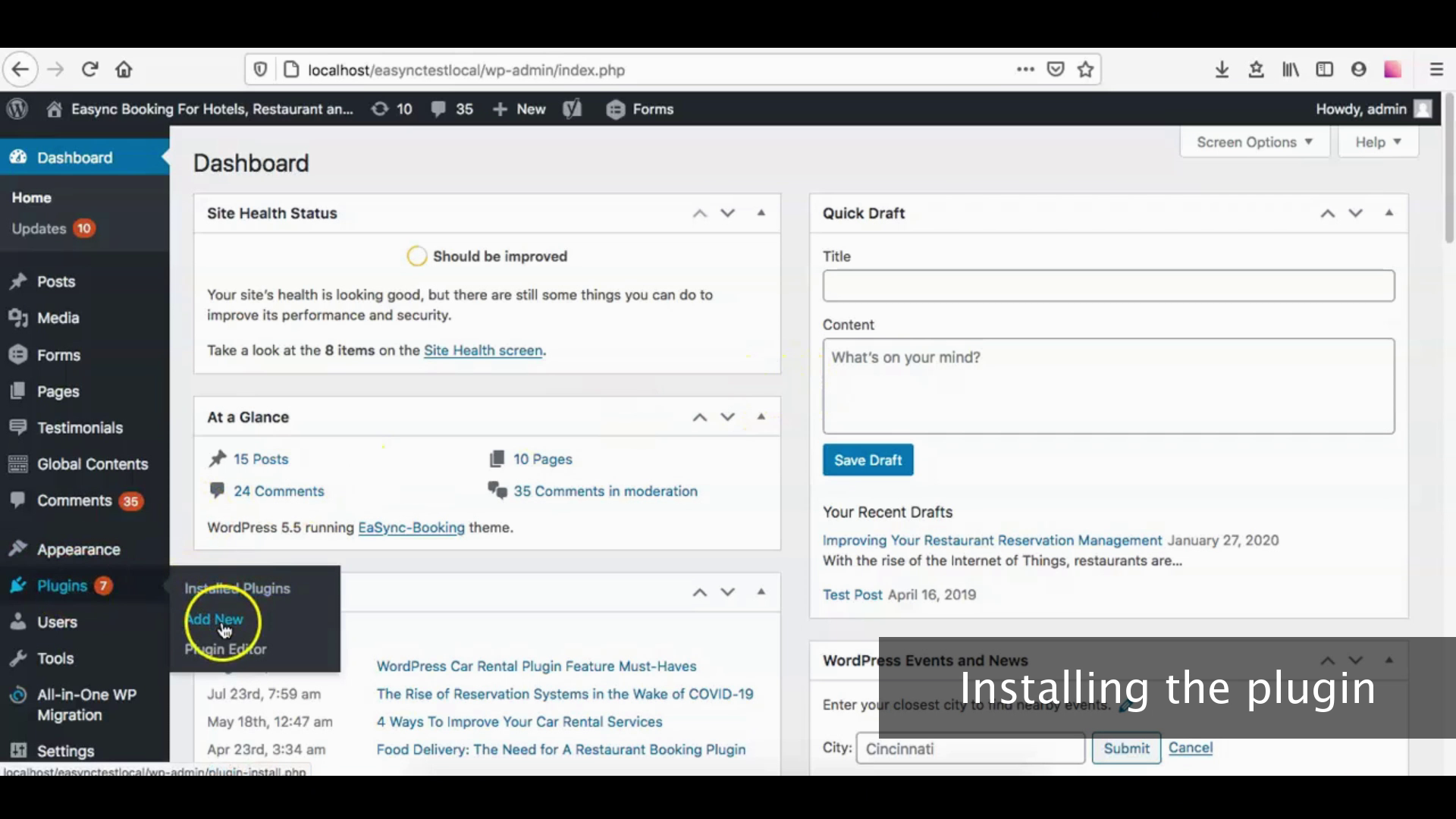 eaSYNC Booking Plugin: Installation Guide - eaSYNC Booking