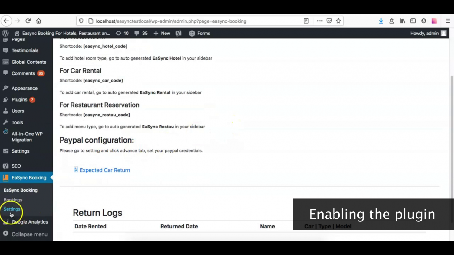 eaSYNC Booking Plugin: Installation Guide - eaSYNC Booking