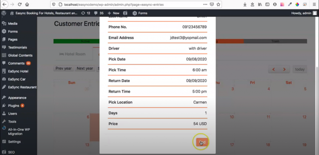 Car Reservation System WP Plugin Installation Guide - eaSYNC Booking
